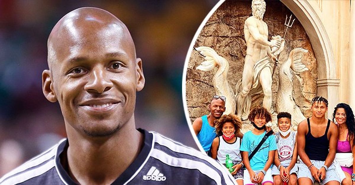 NBA Star Ray Allen Is All Smiles with His Wife Shannon and 4 Look-Alike ...