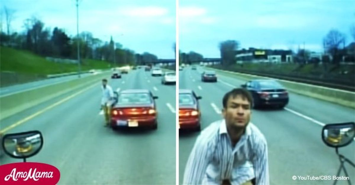 Dash cam footage shows driver stopping in front of school bus in the ...