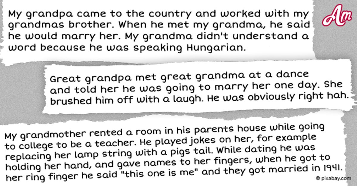 Readers Share Stories of How Their Grandparents Met and It's Precious