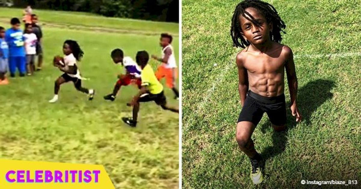 7-year-old boy with six-pack abs goes viral, performing like a 'beast ...