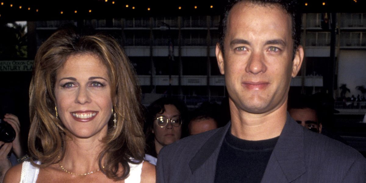 Fans Gush as Tom Hanks' Wife of 36 Years Poses in Blue Dress with Deep ...