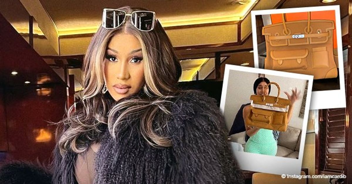Cardi B Unpacks a Lavish Hermès Birkin Handbag with Cool Pockets on It ...