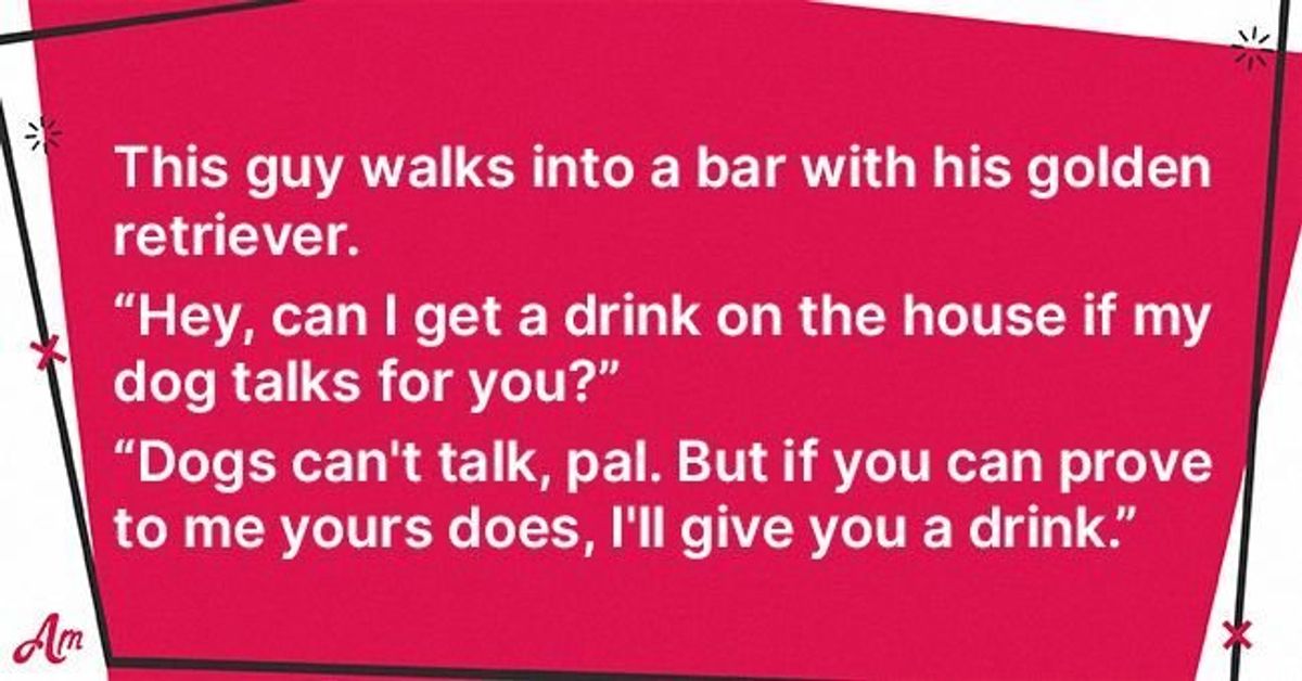 Daily Joke: A Guy Walks into a Bar with His Golden Retriever