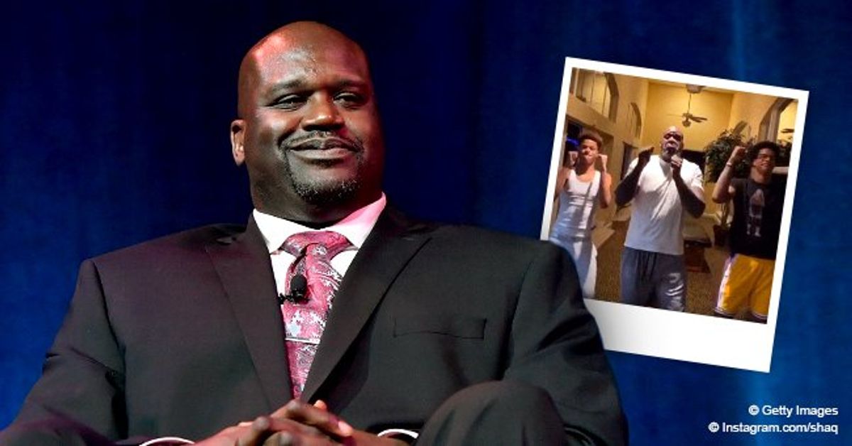 Shaquille 'Shaq' O'Neal and Sons Sareef & Shaquir Show off Their Dance ...