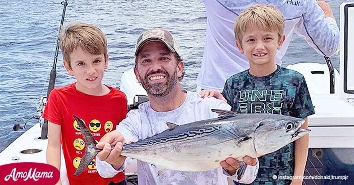 Donald Trump Jr Enjoys Fishing with His Children in Sweet Photos