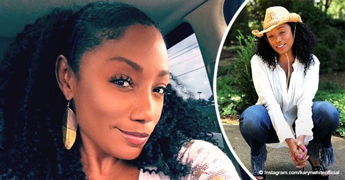 'Superwoman' Singer Karyn White Rocks Cowboy Outfit & Black High Heels ...