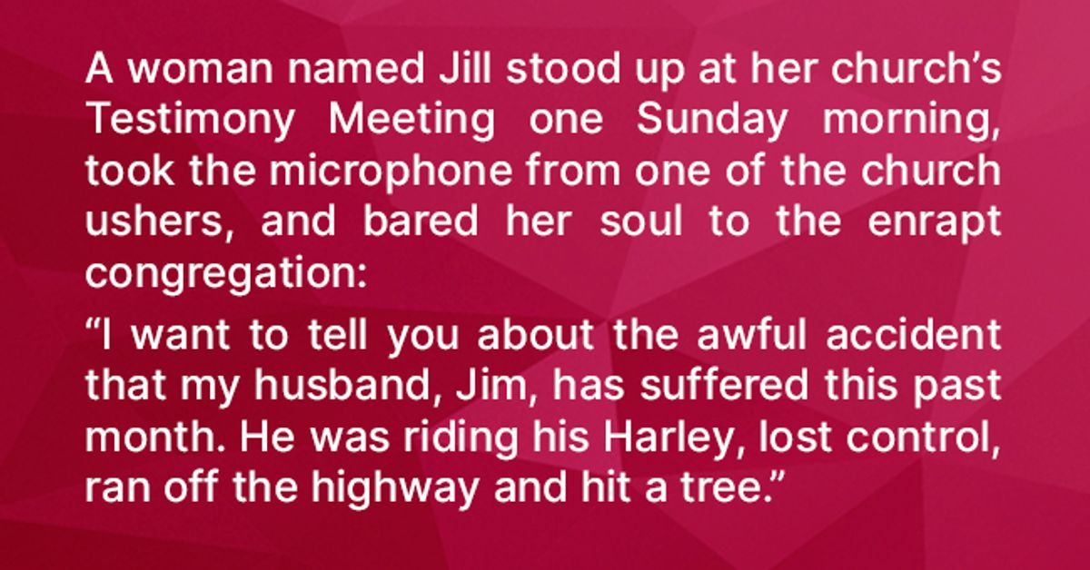 Daily Joke: Woman Speaks at a Church Meeting
