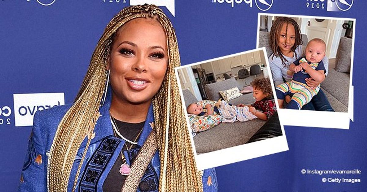 Eva Marcille from RHOA Shares Precious Photos of Her Older Kids Doting ...