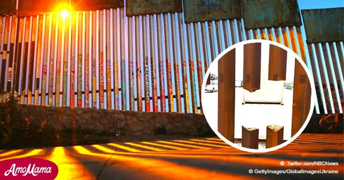 A steel border wall prototype was tested by military and Border Patrol ...