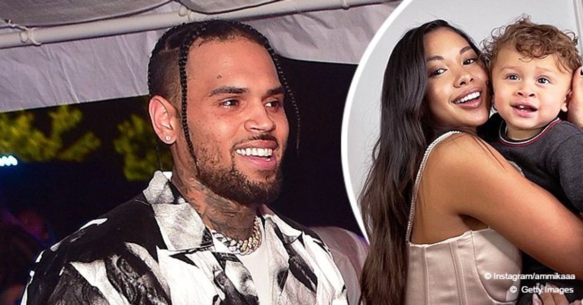 Chris Brown's Son Aeko Looks Cute Posing with Mom Ammika in a Sweater ...