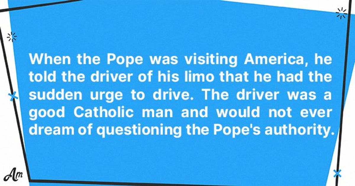 Daily Joke: The Pope Was Driving around America in a Limo