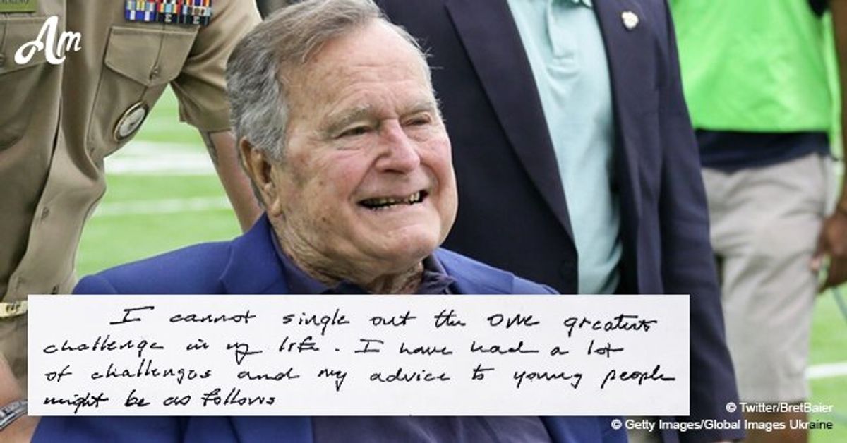 Here is a unique letter by George H.W. Bush that offers advice to young ...