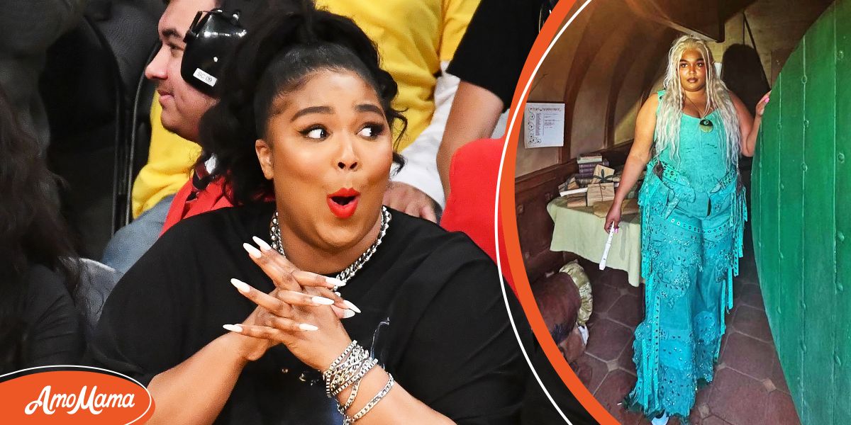 Lizzo Looks Whimsical with Her Silver Hair & Green Jumpsuit as She Goes ...