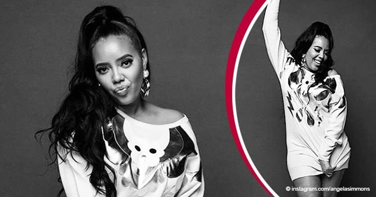 Rev Run's Daughter Angela Simmons Poses in Mini Dress & Boots in Recent ...