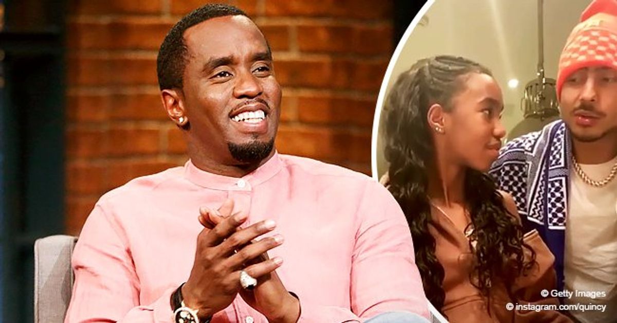 Diddy's Son Quincy Surprises Sisters D'Lila & Jessie during a Live ...