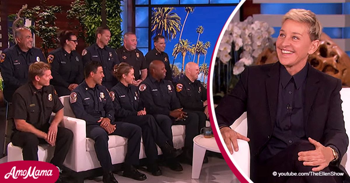 Ellen DeGeneres Meets Some of the Firefighters Who Saved Her Home ...