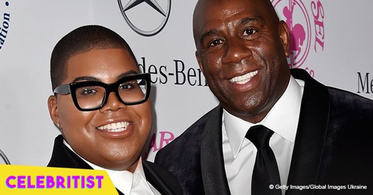EJ Johnson shares pic with dad Magic & siblings after revealing his ...