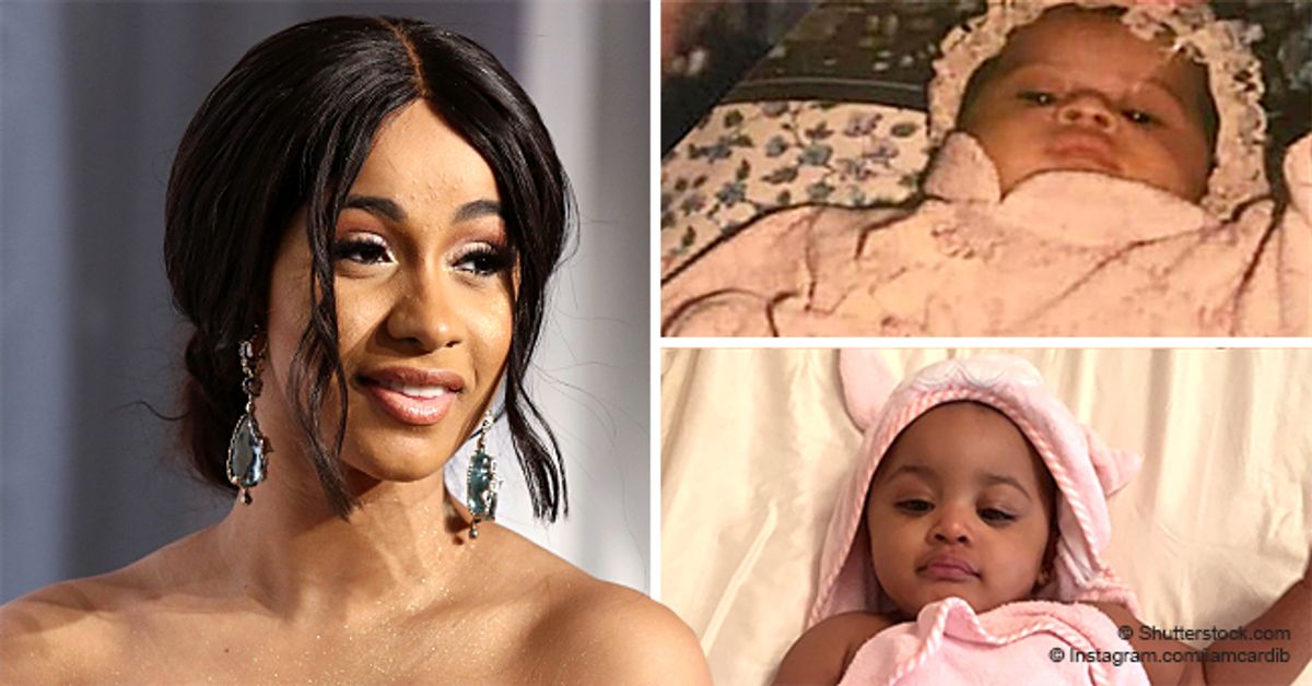 Cardi B Shares Adorable Picture of Daughter Kulture Looking Just like ...