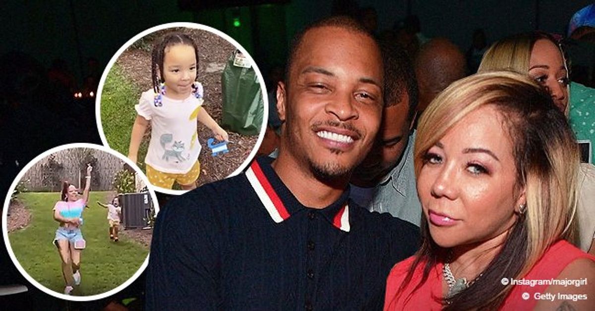 See Tiny Harris' Baby Girl Heiress Attempt to Fly a Kite While Running ...
