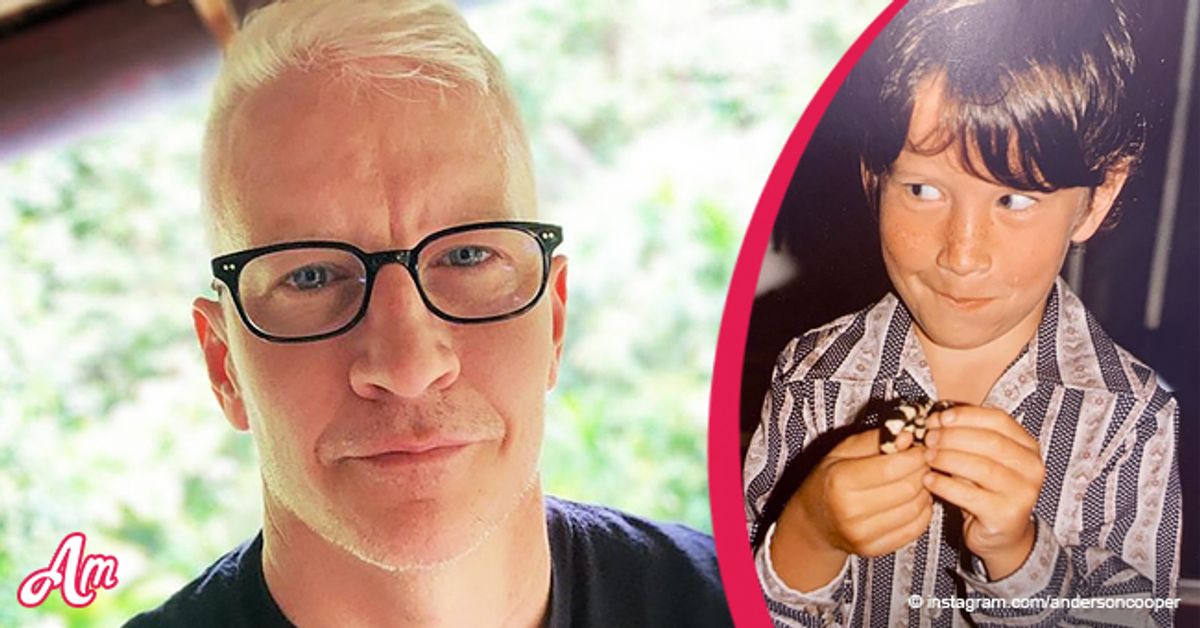 CNN Host Anderson Cooper Shares Childhood Photos with a Pet Snake and ...