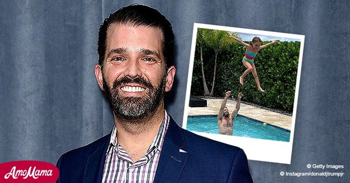 Donald Trump Jr Spent Father's Day in a Swimming Pool with His Children