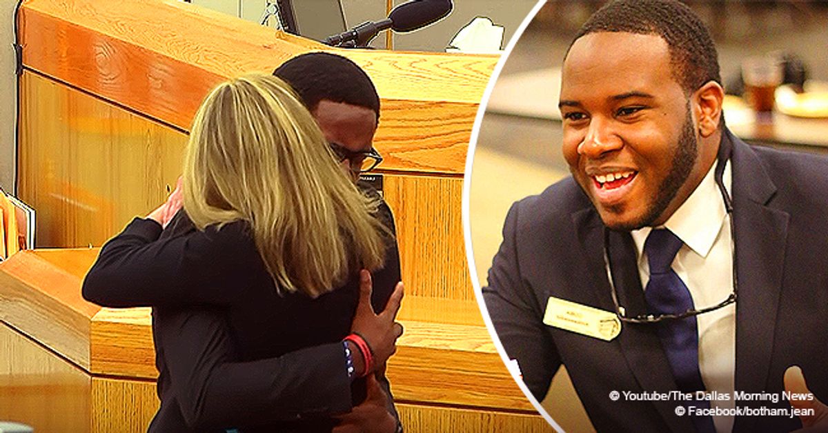 Botham Jean's Brother Hugs Amber Guyger after She Is Sentenced to 10 ...