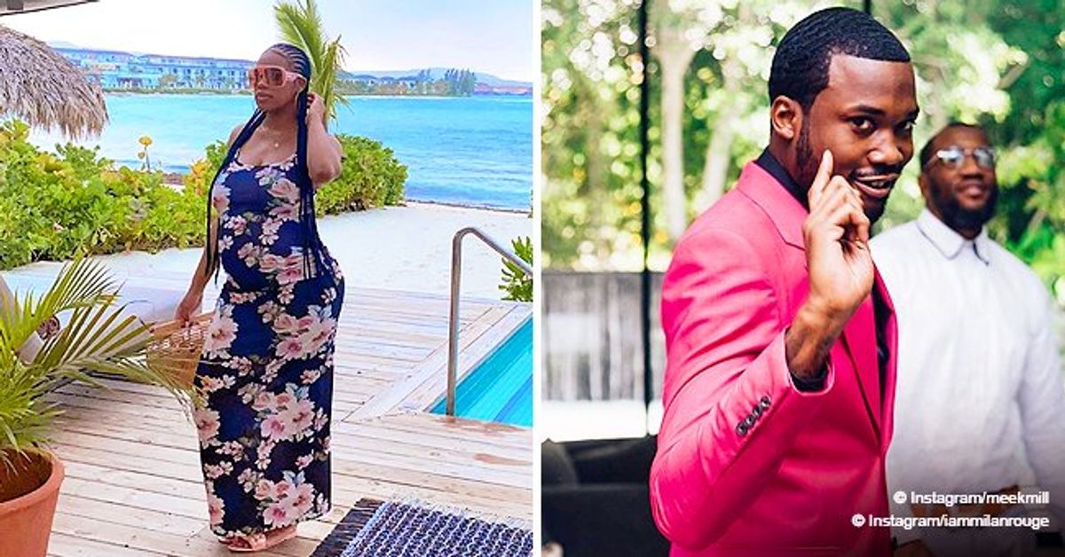 Meek Mill's Girlfriend Milan Harris Shows off Growing Baby Bump in ...