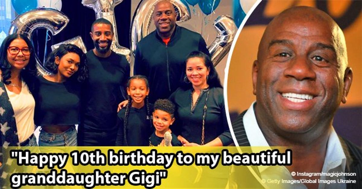 Magic Johnson shares adorable family photos from his granddaughter Gigi ...