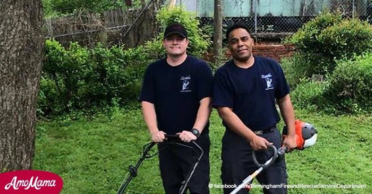Emergency responders go above call of duty to mow patients lawn after ...