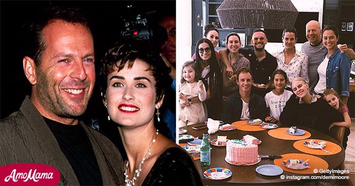 Demi Moore Compliments Her Ex Bruce Willis on Father's Day