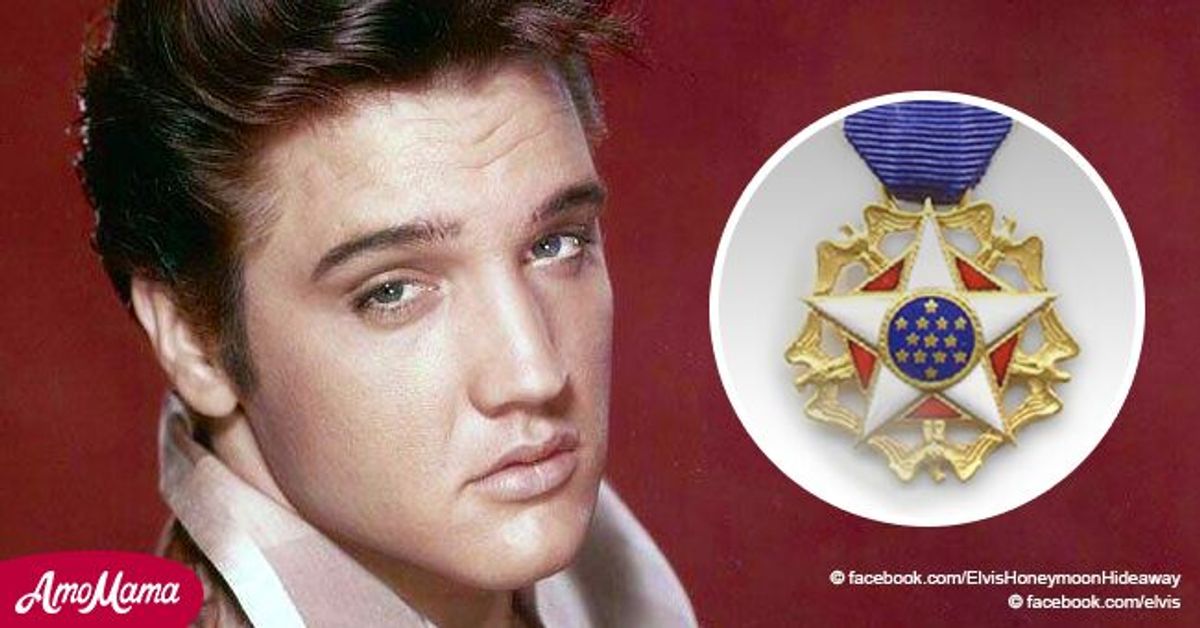 Elvis Presley awarded Presidential Medal 41 years after his death
