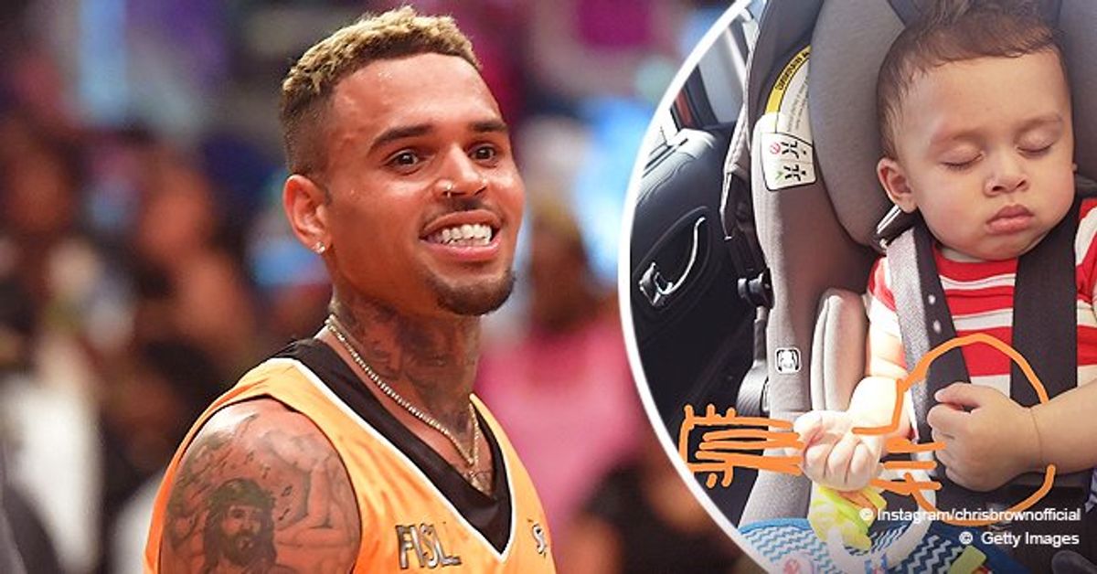 Chris Brown Shares Picture of Son Aeko with a Guitar Drawing as He ...