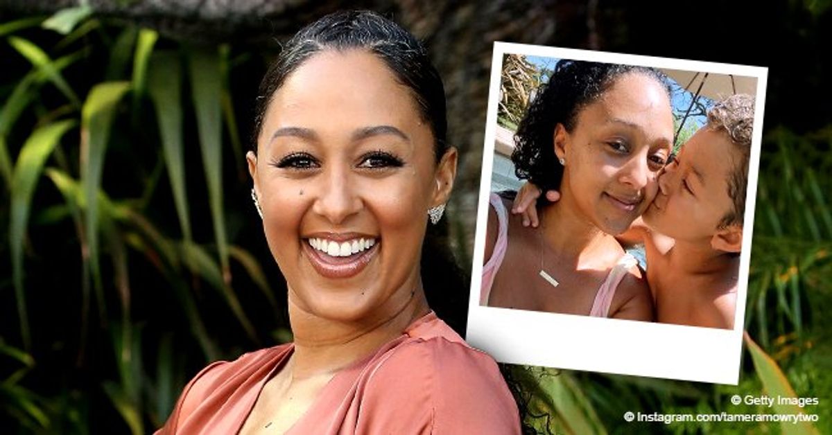 Tamera Mowry Shares a Sweet Moment with Her Son as He Hugs & Kisses Her ...