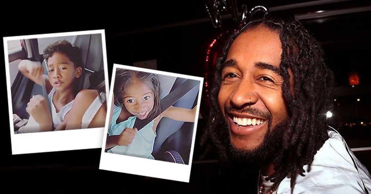 Omarion's Two Little Kids Got His Whole Face as They Have Fun with Mom ...